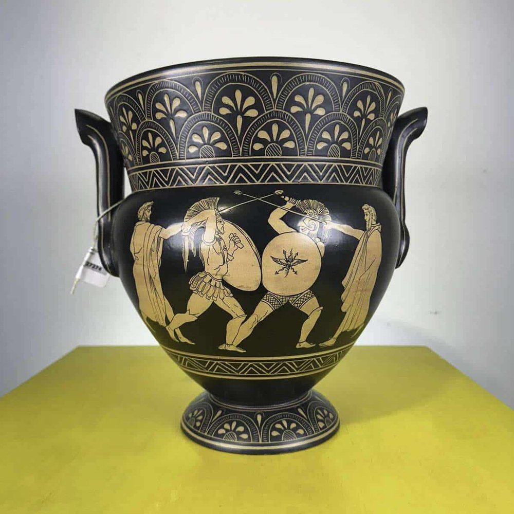 Giachetti Ceramic Vase with Mythological Figures of the Olympic Games ...