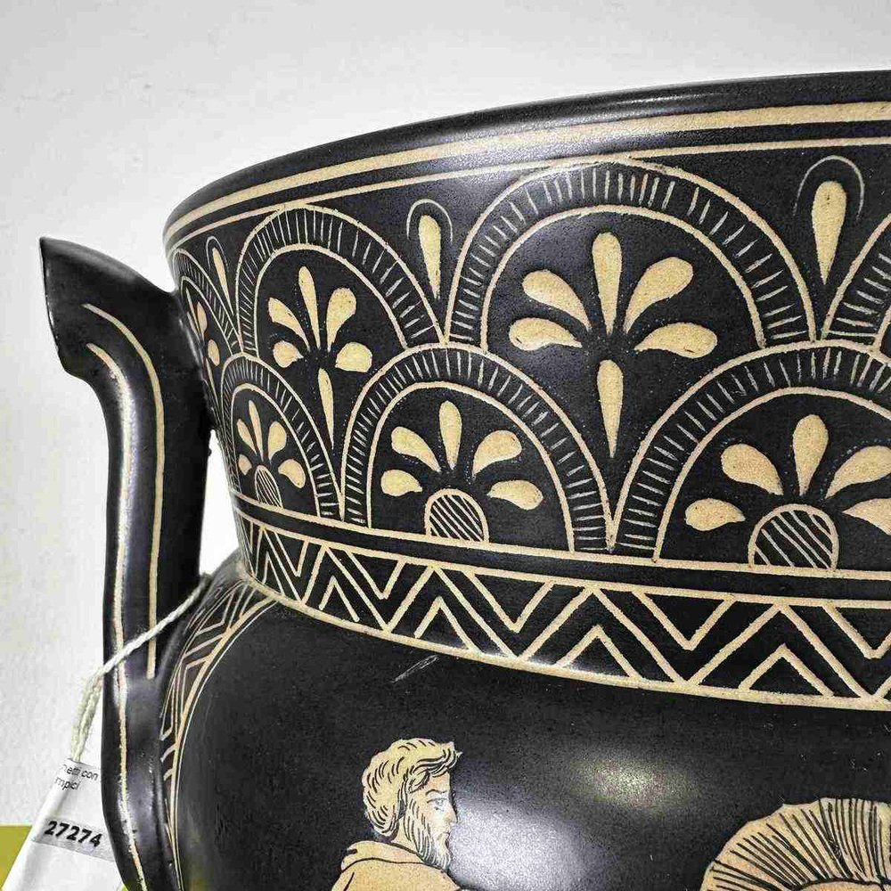 Giachetti Ceramic Vase with Mythological Figures of the Olympic Games ...