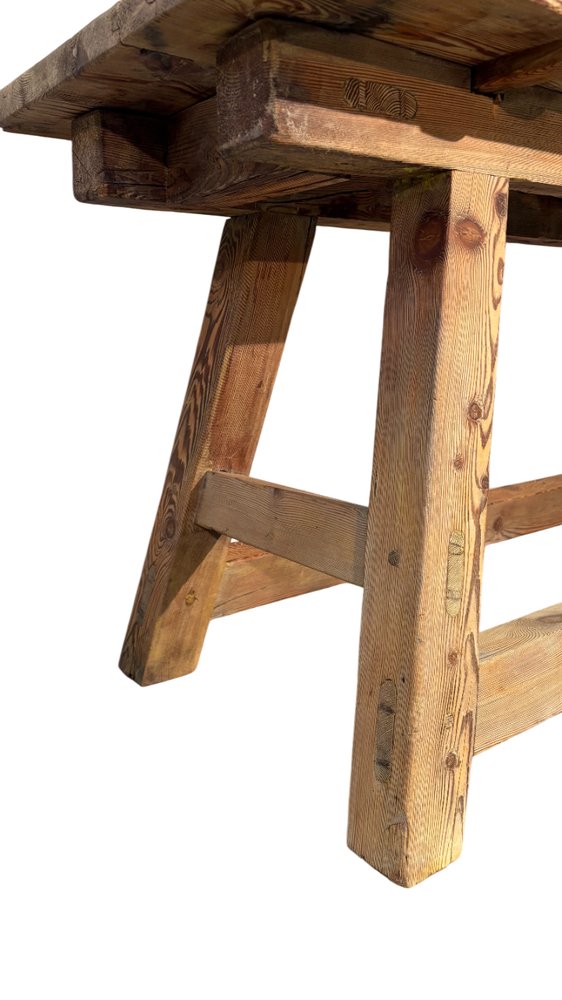 19th Century Rustic Larch Table for sale at Pamono