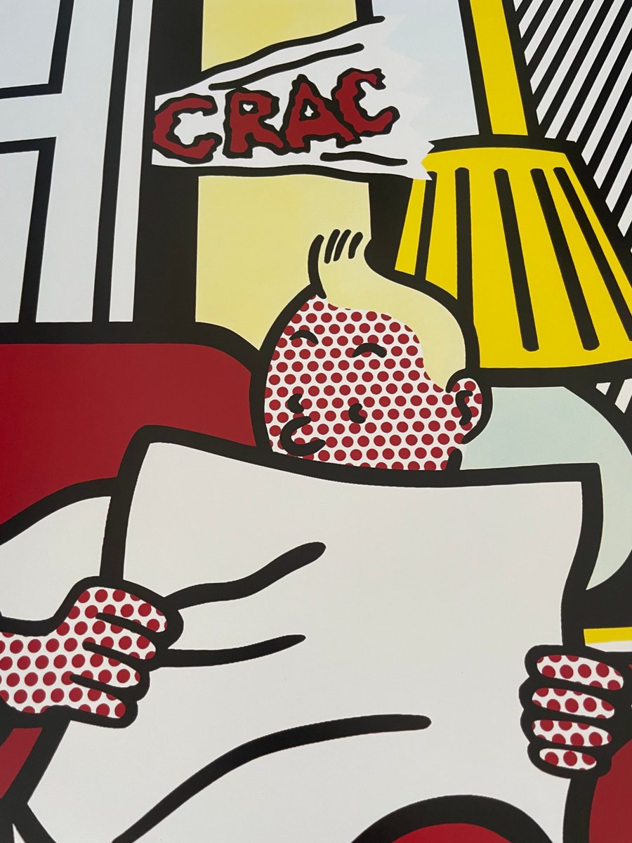 Roy Lichtenstein, Tintin Reading, 1993, Paper for sale at Pamono