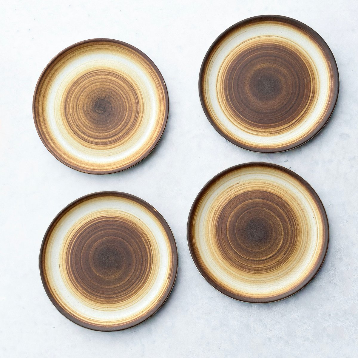 Vintage Desert Plates by Longchamp, 1970s, Set of 4 for sale at Pamono