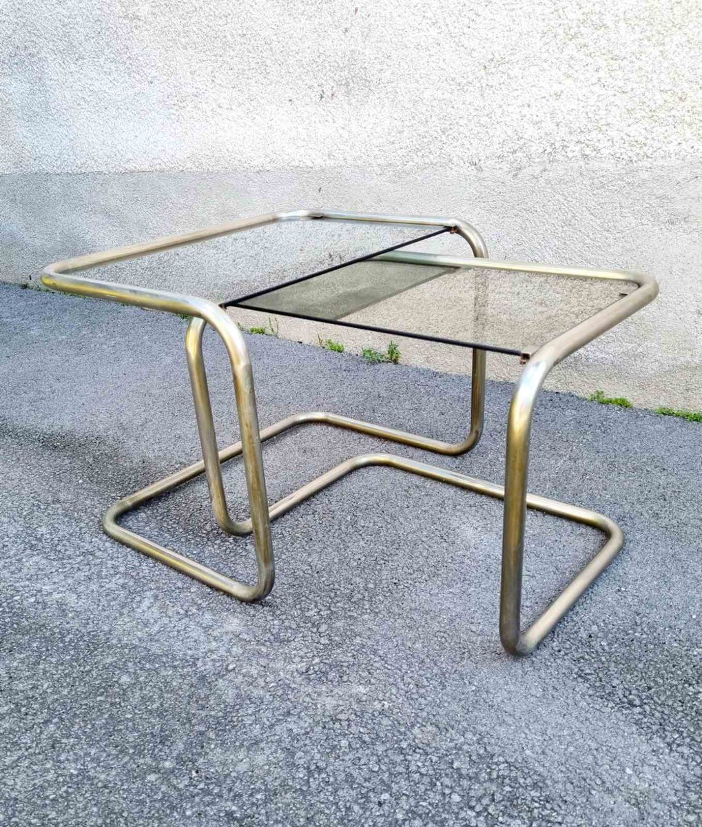 Italian Tubular Nesting Tables, 1950s, Set of 2 for sale at Pamono
