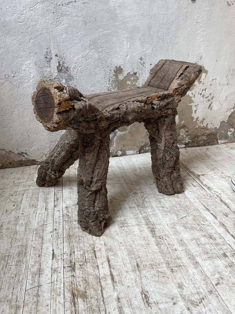 Brutalist Popular Art Stool, 1950s for sale at Pamono