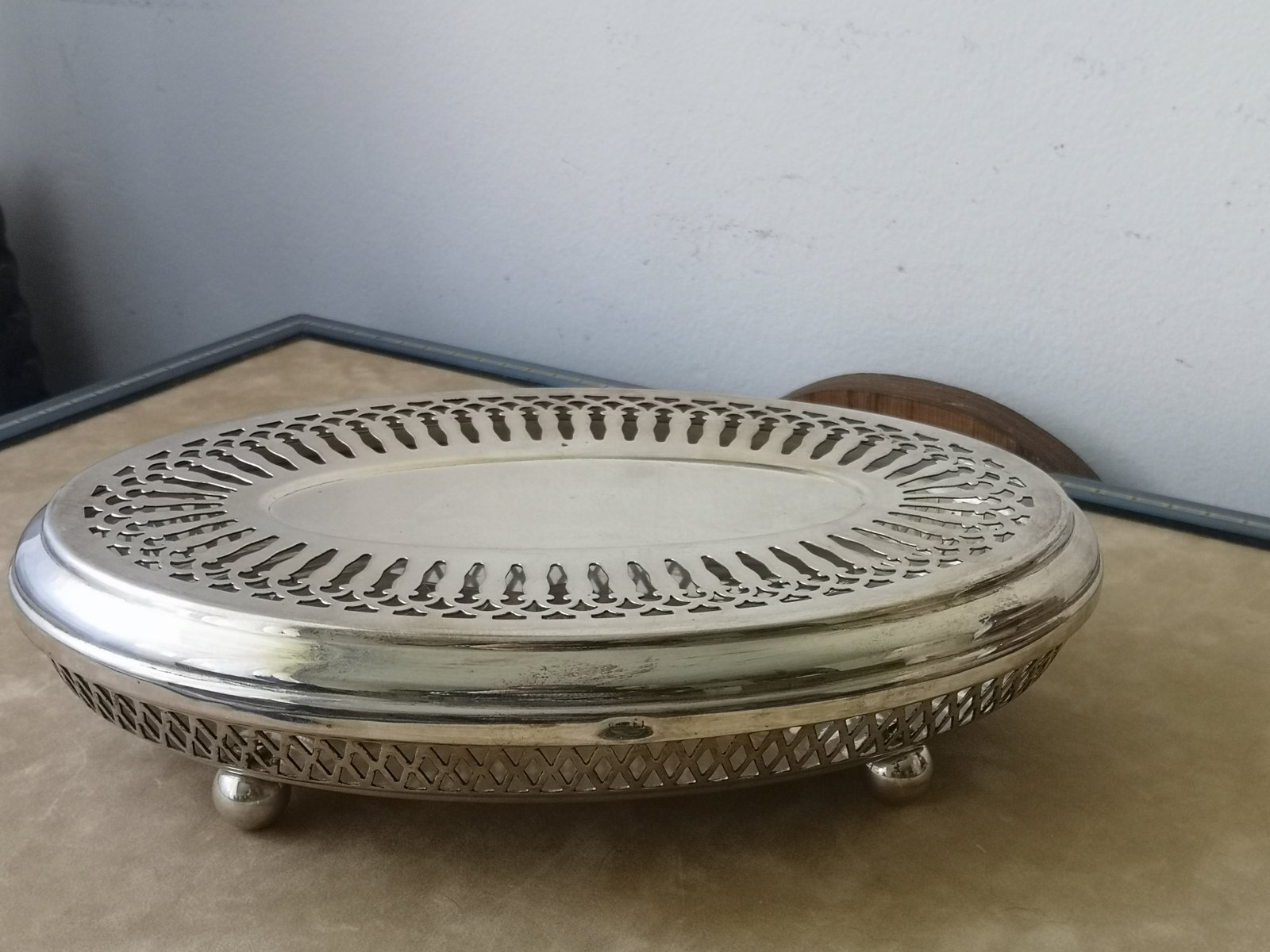 Silver Plate Table Food Warmer, France, 1970s for sale at Pamono