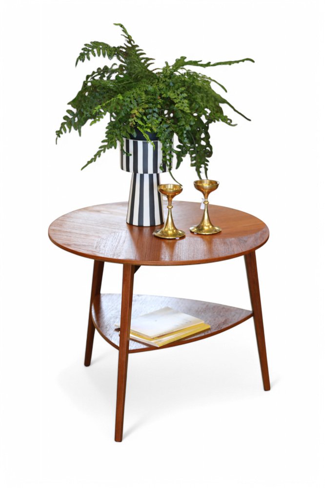 Teak Coffee Table with Magazine Rack by Holger Georg Jensen for Kubus ...