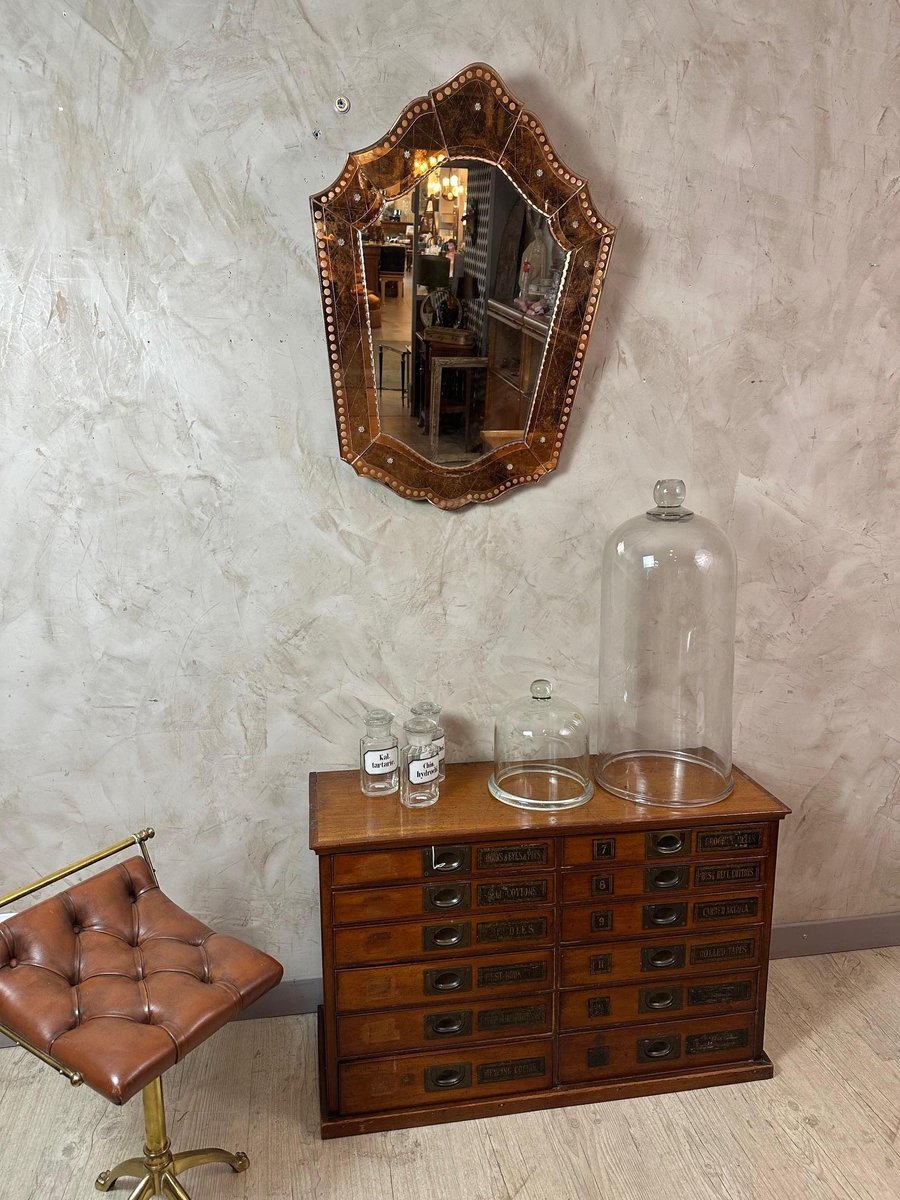 Large Bubbled Glass Bell, 1940s for sale at Pamono