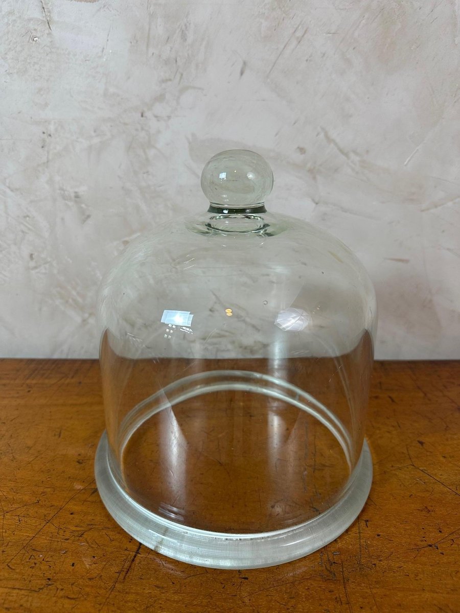Bubbled Glass Laboratory Bell, 1940s for sale at Pamono
