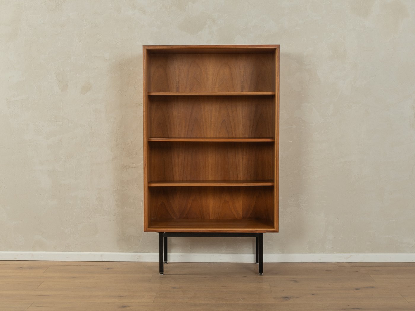 Walnut Veneer Bookcase, 1950s for sale at Pamono