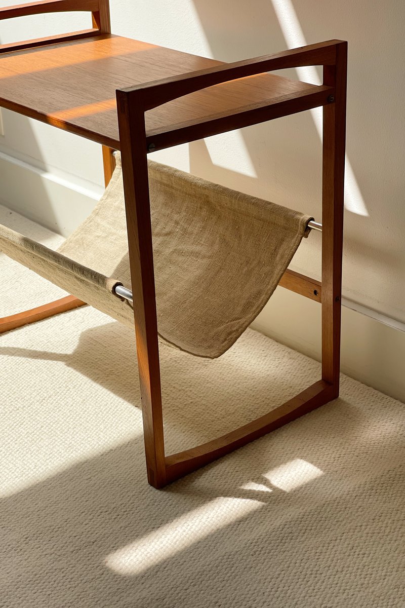 Side Table-Magazine Rack by Henning Wind-Hansen for Sika Møbler, 1950s ...