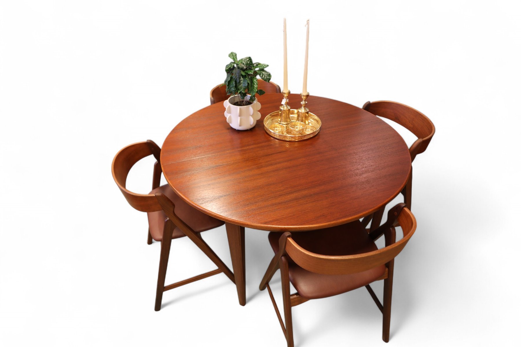 Round Dining Table in Teak by Gunni Omann, Denmark, 1960s for sale at Pamono