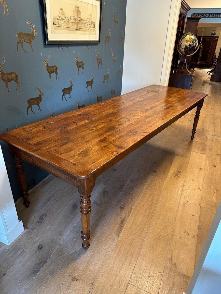 Large French Farmhouse Table for sale at Pamono