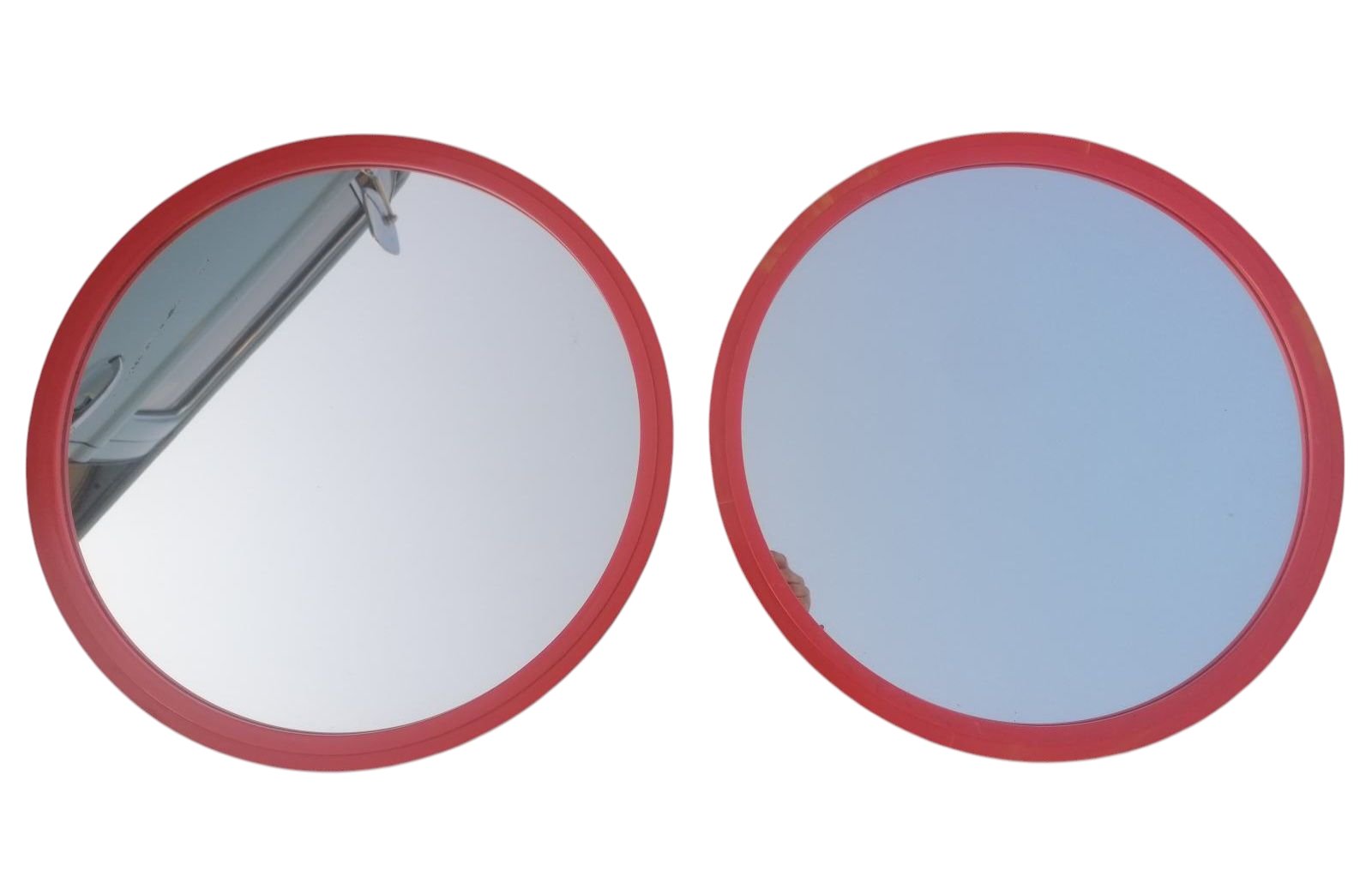 Vintage Plastic Wall Mirrors, Set of 2 for sale at Pamono