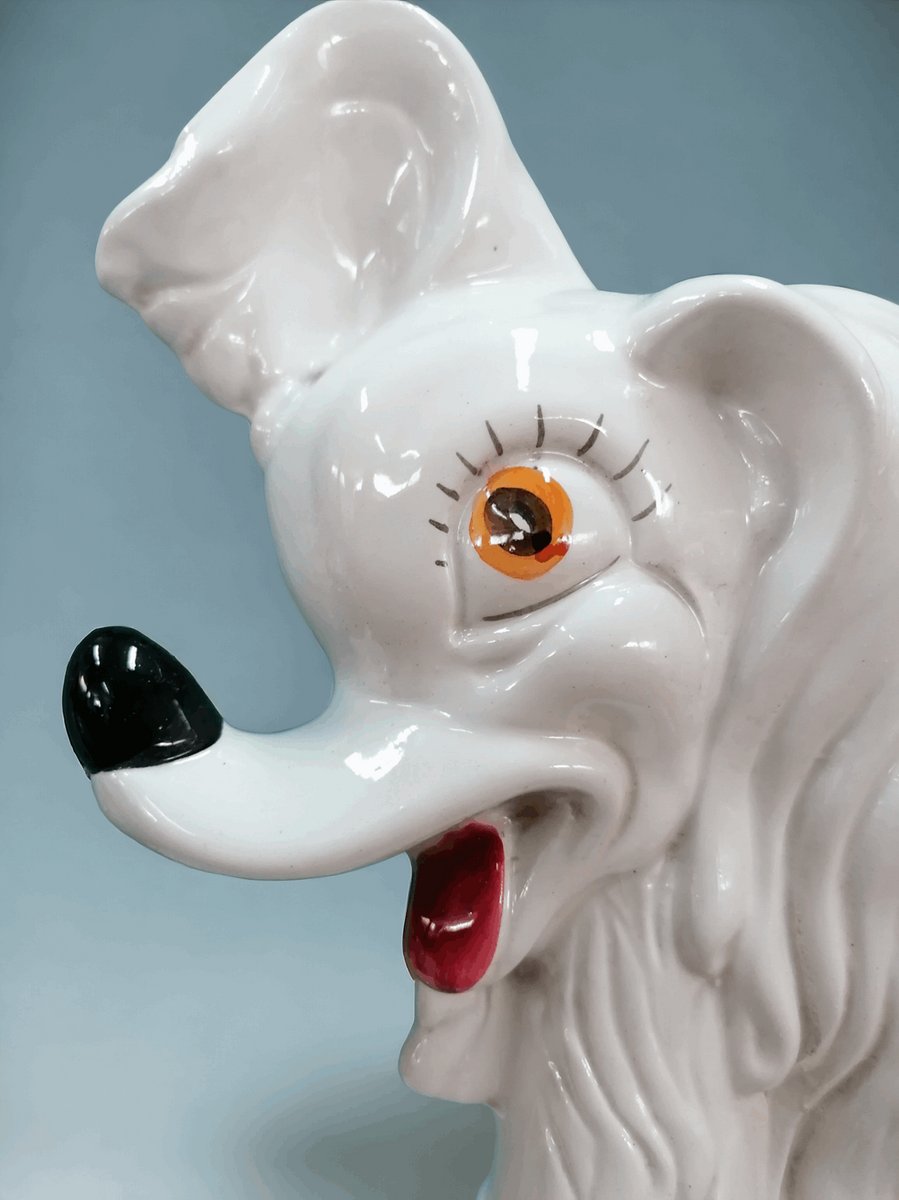 Capodimonte Dog Statue, 1960s for sale at Pamono