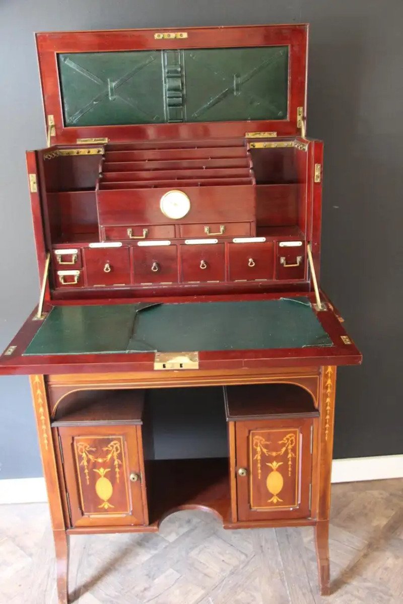Edwardian Campaign Writing Desk, 1920s for sale at Pamono