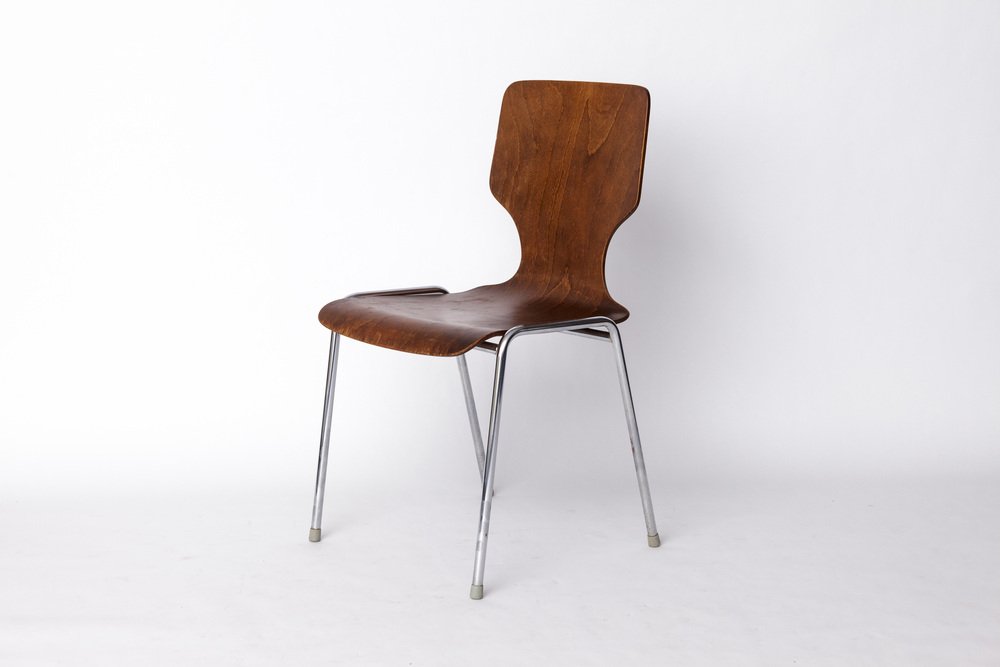 Mid-Century Modern Stacking Chairs by Adam Stegner for Flötotto, Set of ...