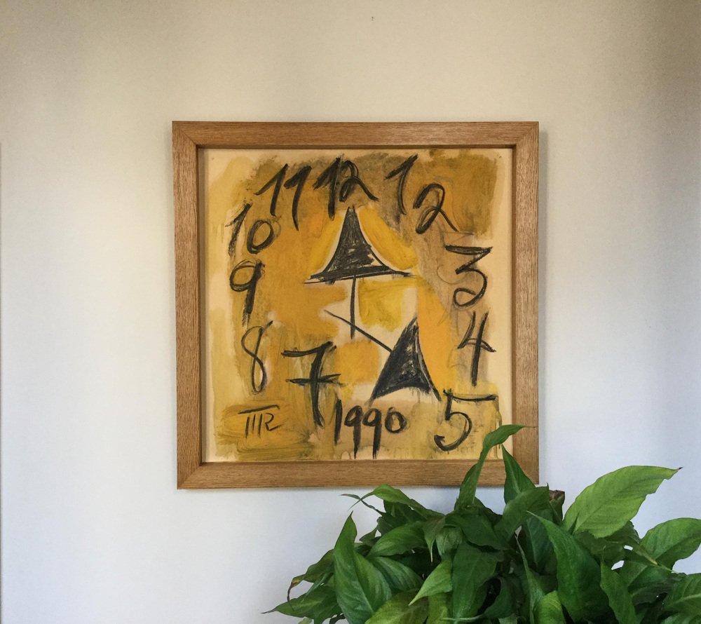 Mark REICHERT, Lhorloge, 1990, Watercolor for sale at Pamono