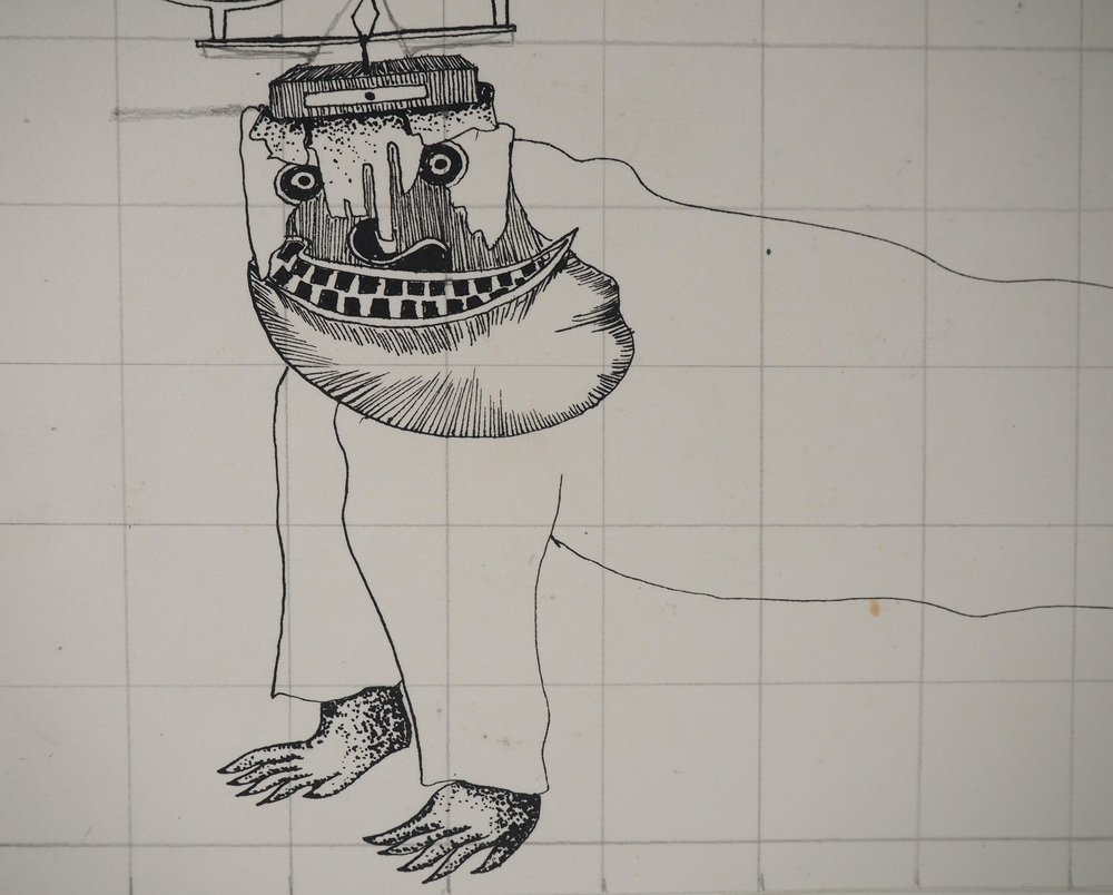 Jean-Claude SILBERMANN, Sneaky signs, The judge's Scales, Drawing for ...