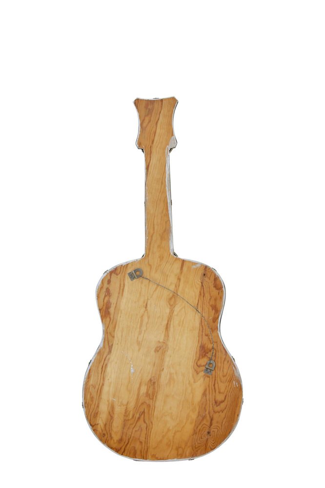 Mid-Century Swedish Life Size Guitar Wall Mirror, 1950s for sale at Pamono