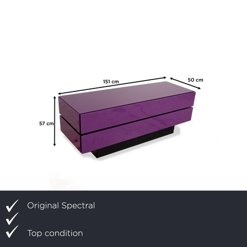 Brick BR 1502 Sideboard in Purple Glass from Spectral for sale at Pamono