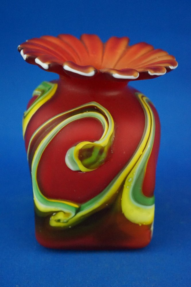 Russian Vase in Red Glass Paste from Azerbaijan, 1950s for sale at Pamono
