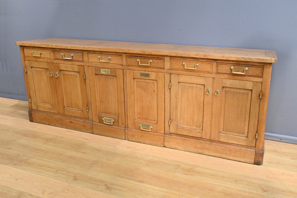 Oak Commercial Sideboard, 1920s for sale at Pamono