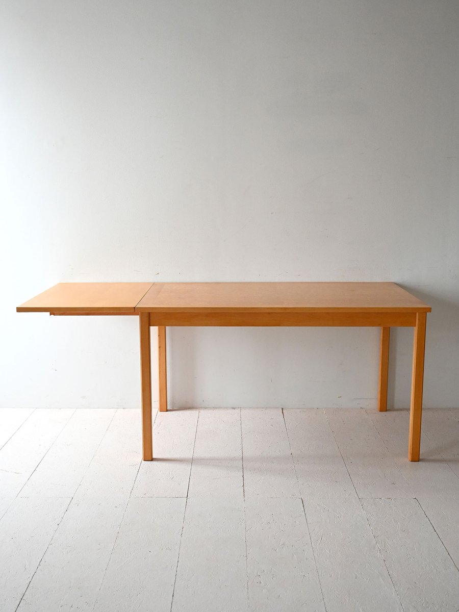 Scandinavian Birch Table from Skaraborgs, 1980s for sale at Pamono
