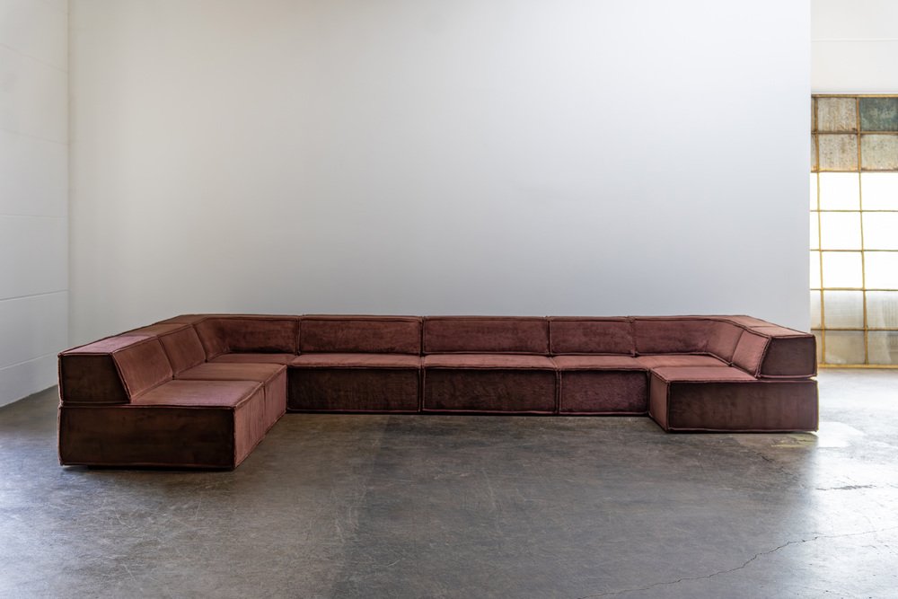Large Mid-Century Trio Sofa from Cor Team Form AG, 1973, Set of 8 for sale at Pamono
