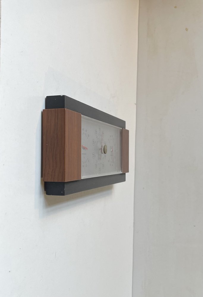 Vintage Teak Weather Station by Barigo, Germany, 1960s for sale at Pamono