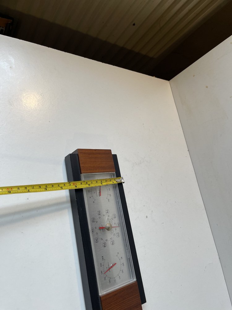 Vintage Teak Weather Station by Barigo, Germany, 1960s for sale at Pamono