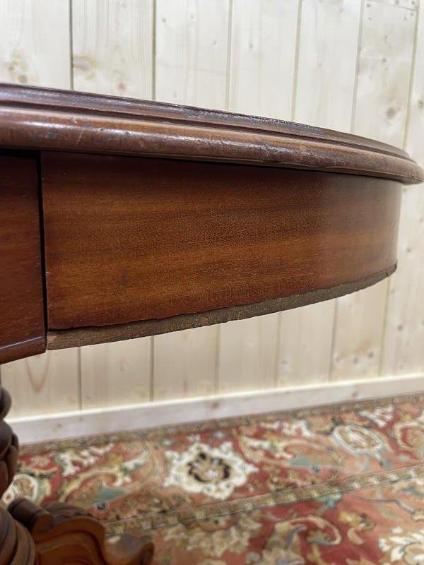 Napoleon III Violin-Shaped Walnut Pedestal Table for sale at Pamono