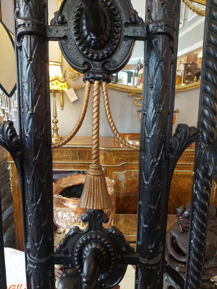 Antique Cast Iron Hall Stand from Falkirk Foundry, 1800s for sale at Pamono