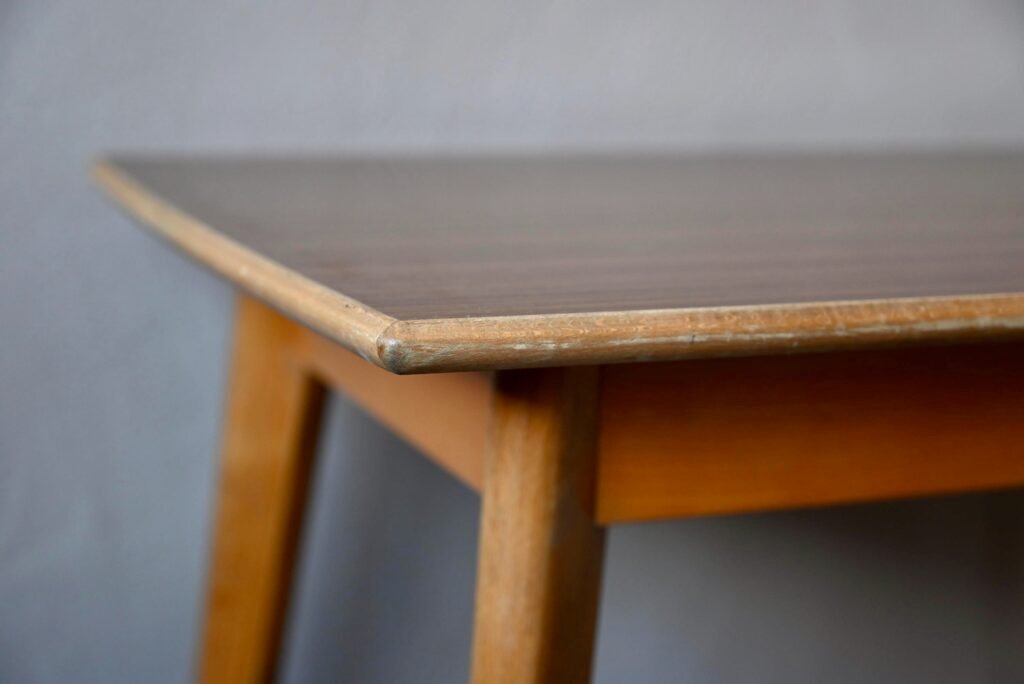 Small Vintage Scandinavian Dining Table with Compass Legs for sale at ...