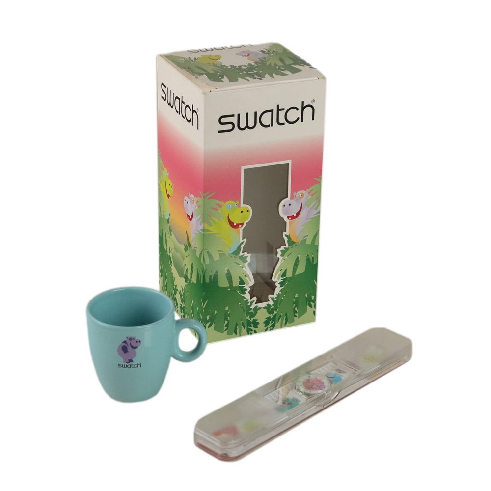 GE 154 Jungle Friend Watch and Coffee Mug from Swatch, Set of 2 for ...