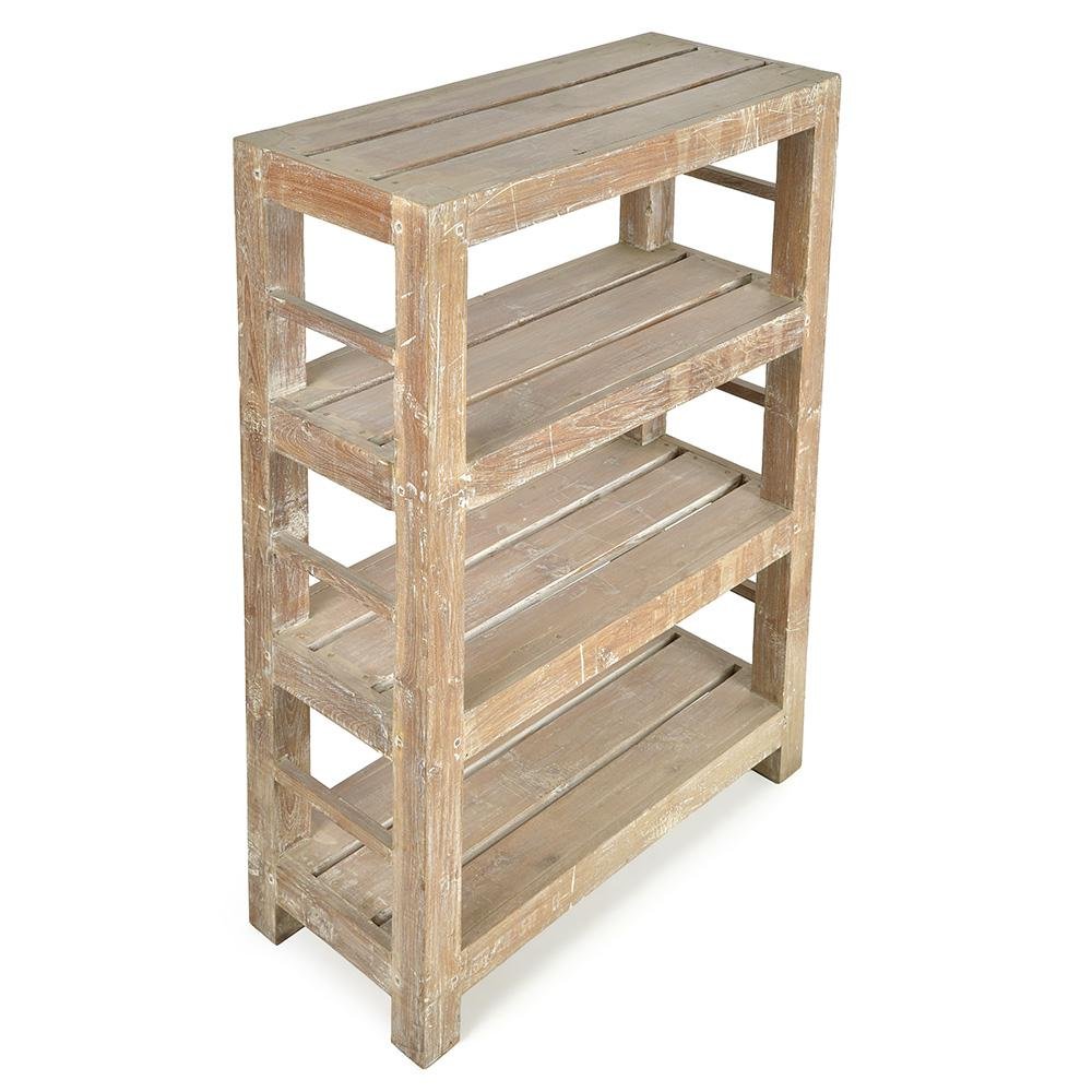Shelf on Legs in Patinated Wood for sale at Pamono