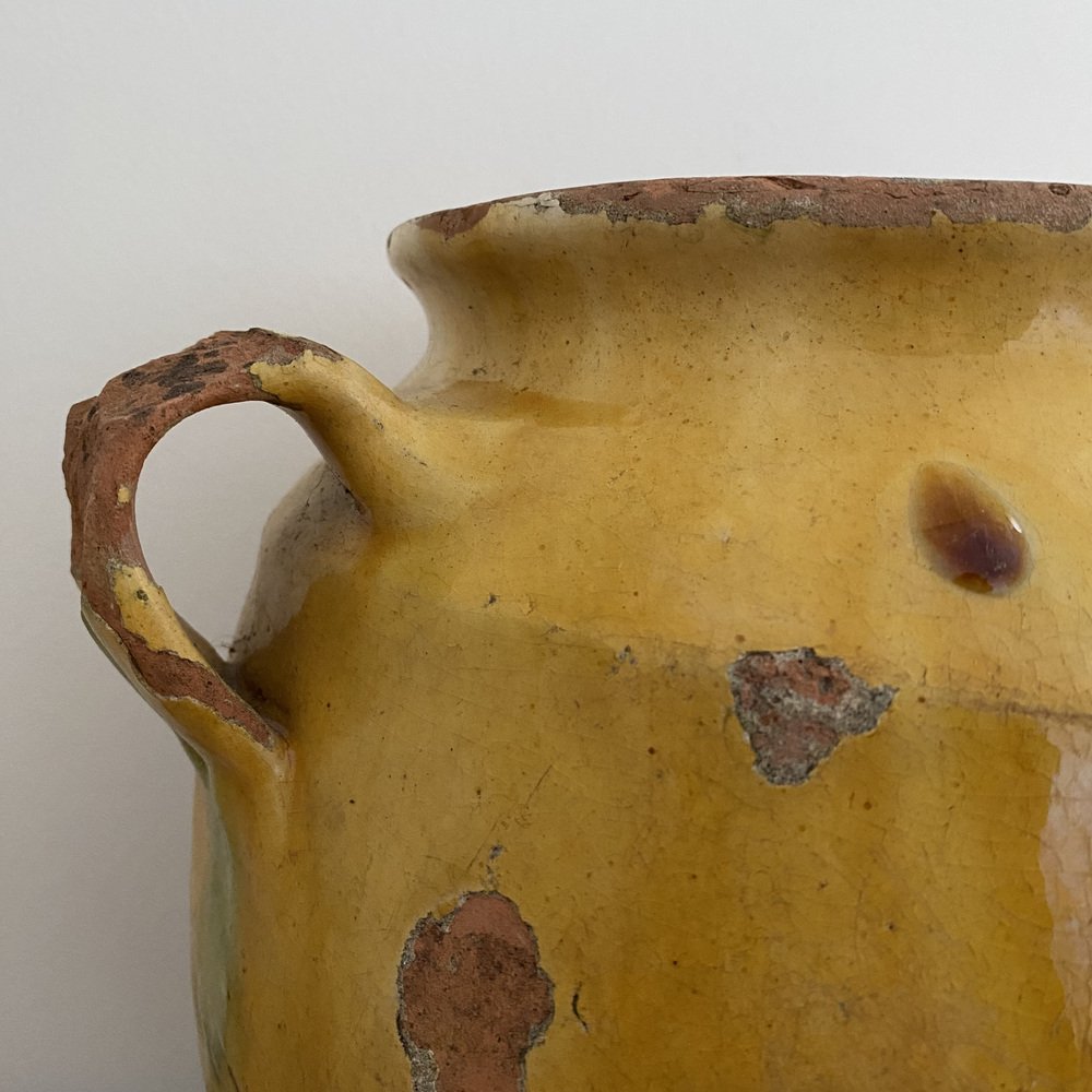 Yellow and Green Grease Pot for sale at Pamono