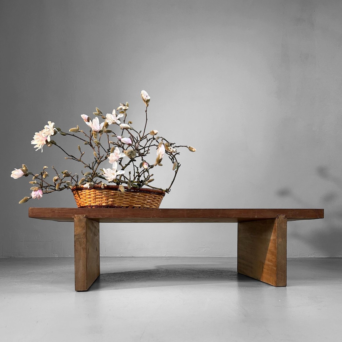 Minimalist Low Wooden Table, Japan, 1920s for sale at Pamono