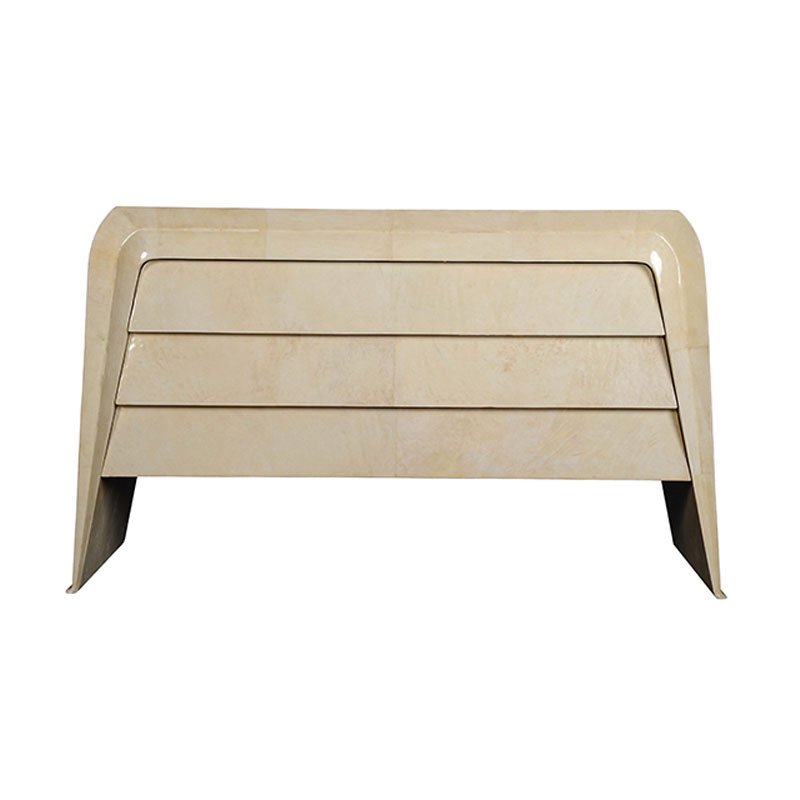 Parchment Chest of Drawers, 1980s for sale at Pamono