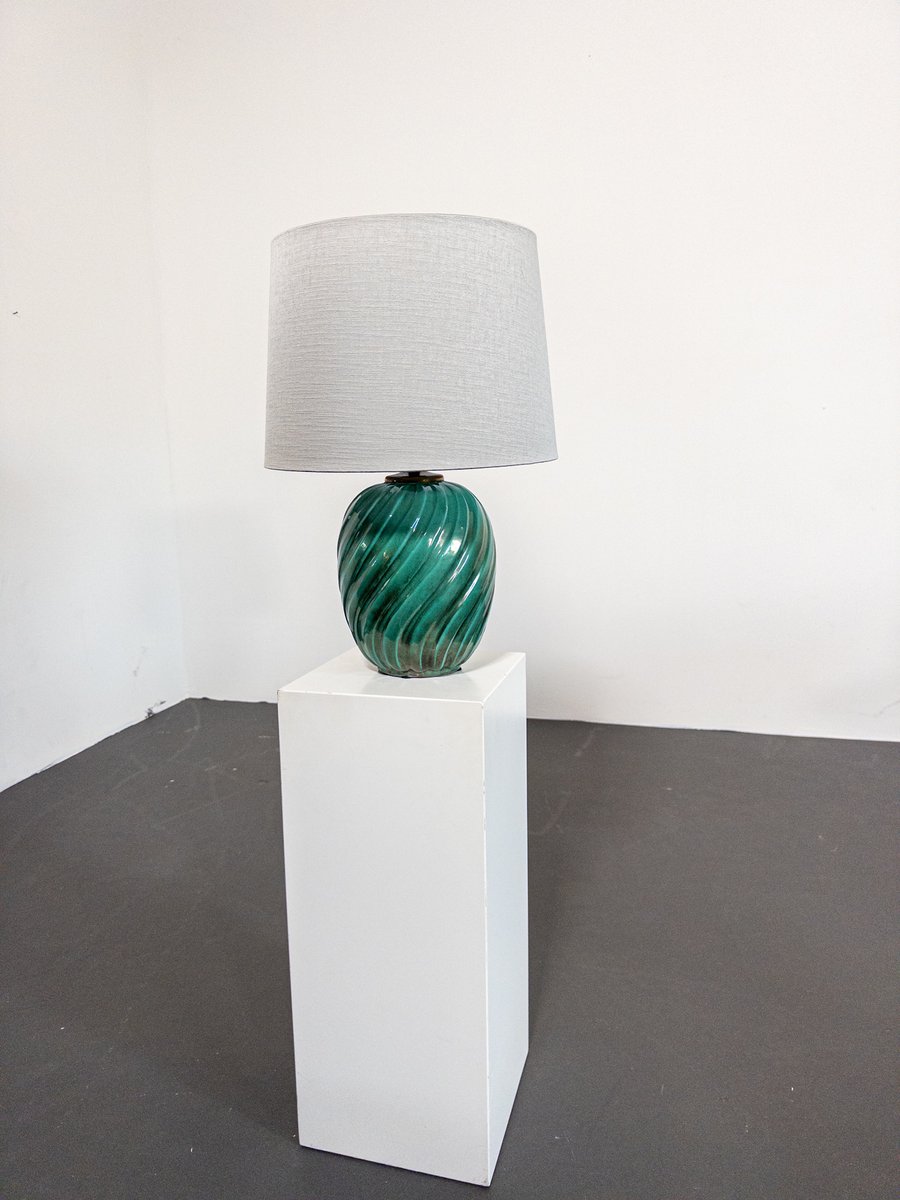 Art Deco Ceramic Table Lamp by Anna-Lisa Thomson for Upsala Ekeby ...