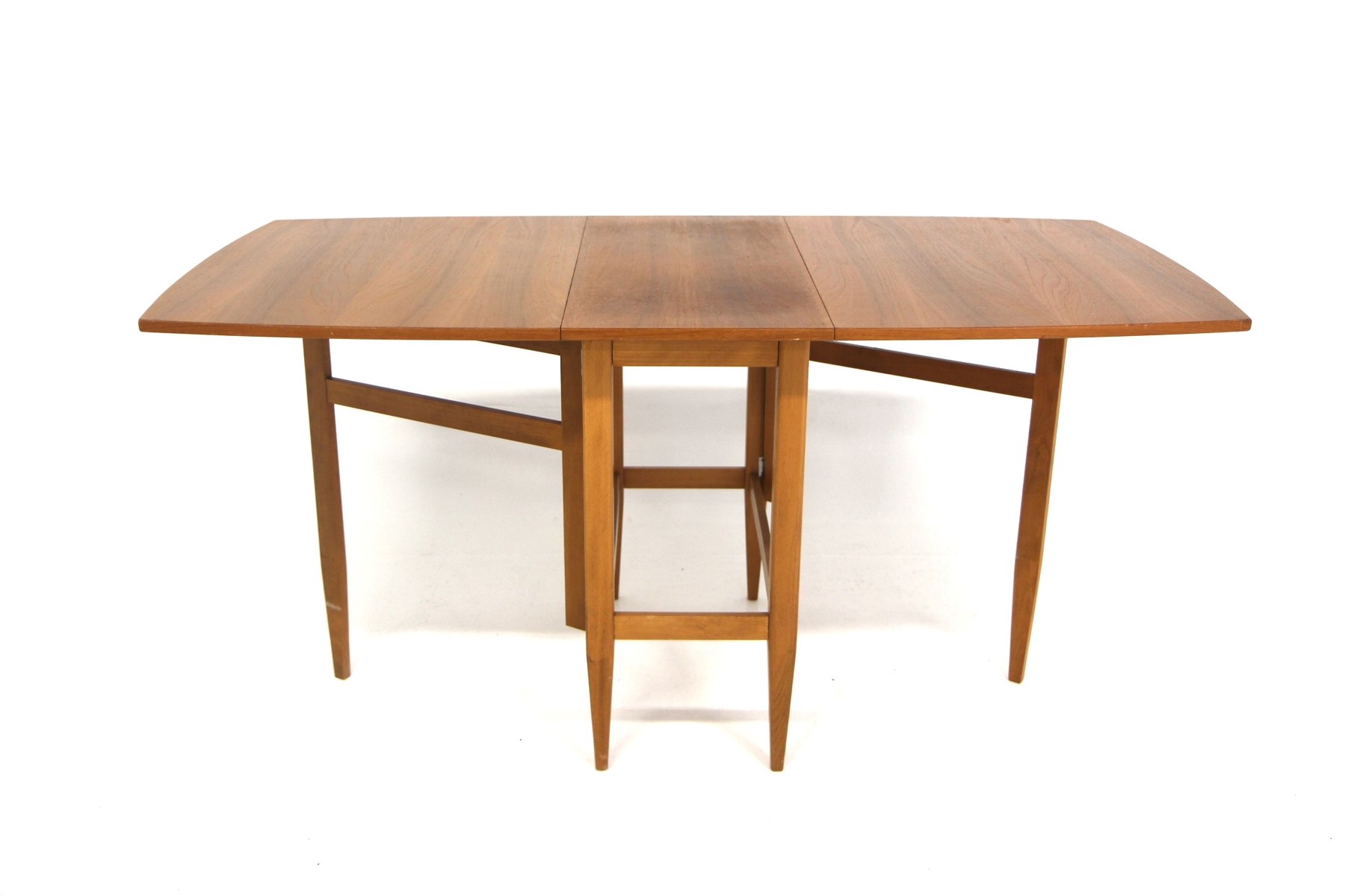 Teak Hinged Dining Table, Sweden, 1950s for sale at Pamono