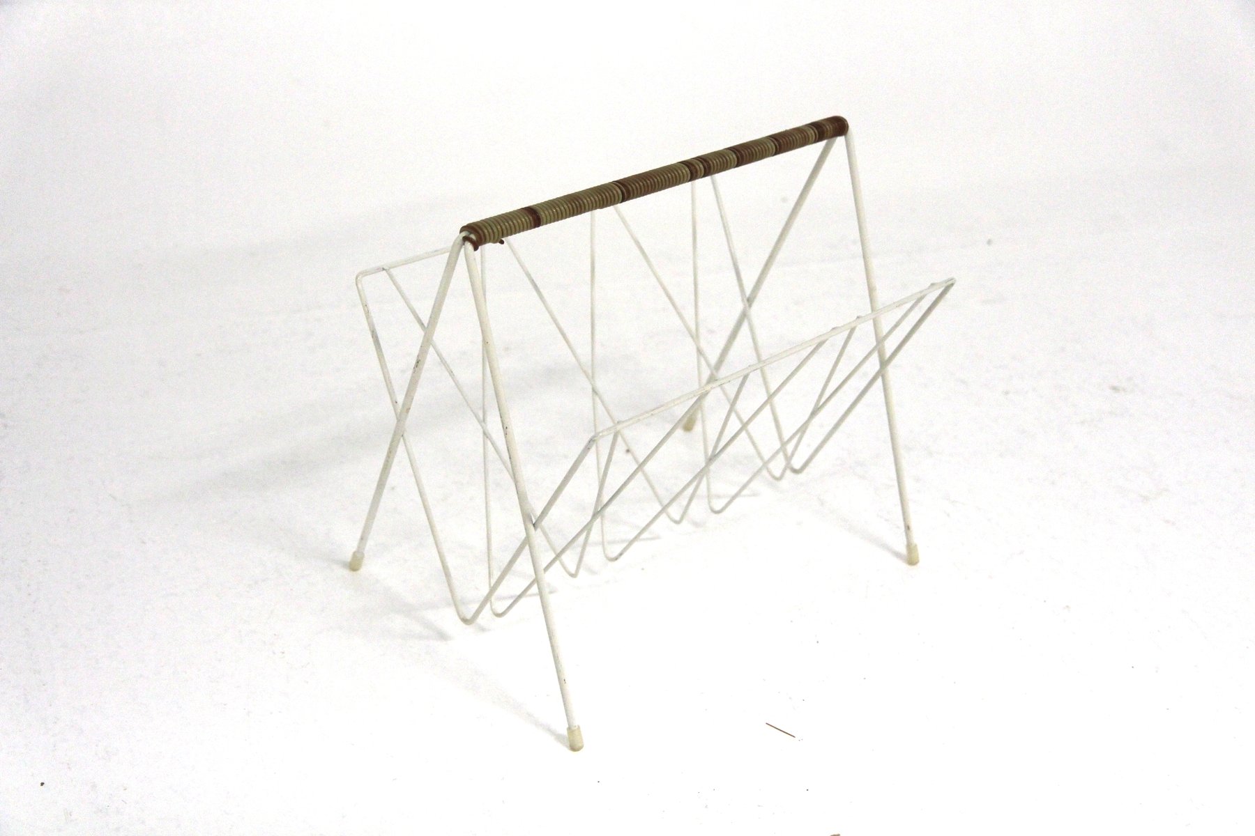 Metal Magazine Rack, Sweden, 1950s for sale at Pamono