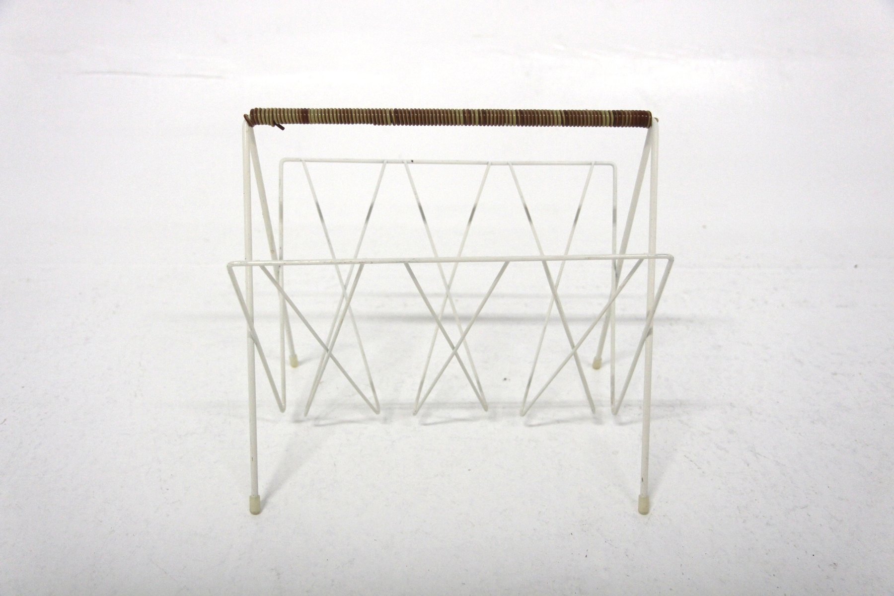 Metal Magazine Rack, Sweden, 1950s for sale at Pamono