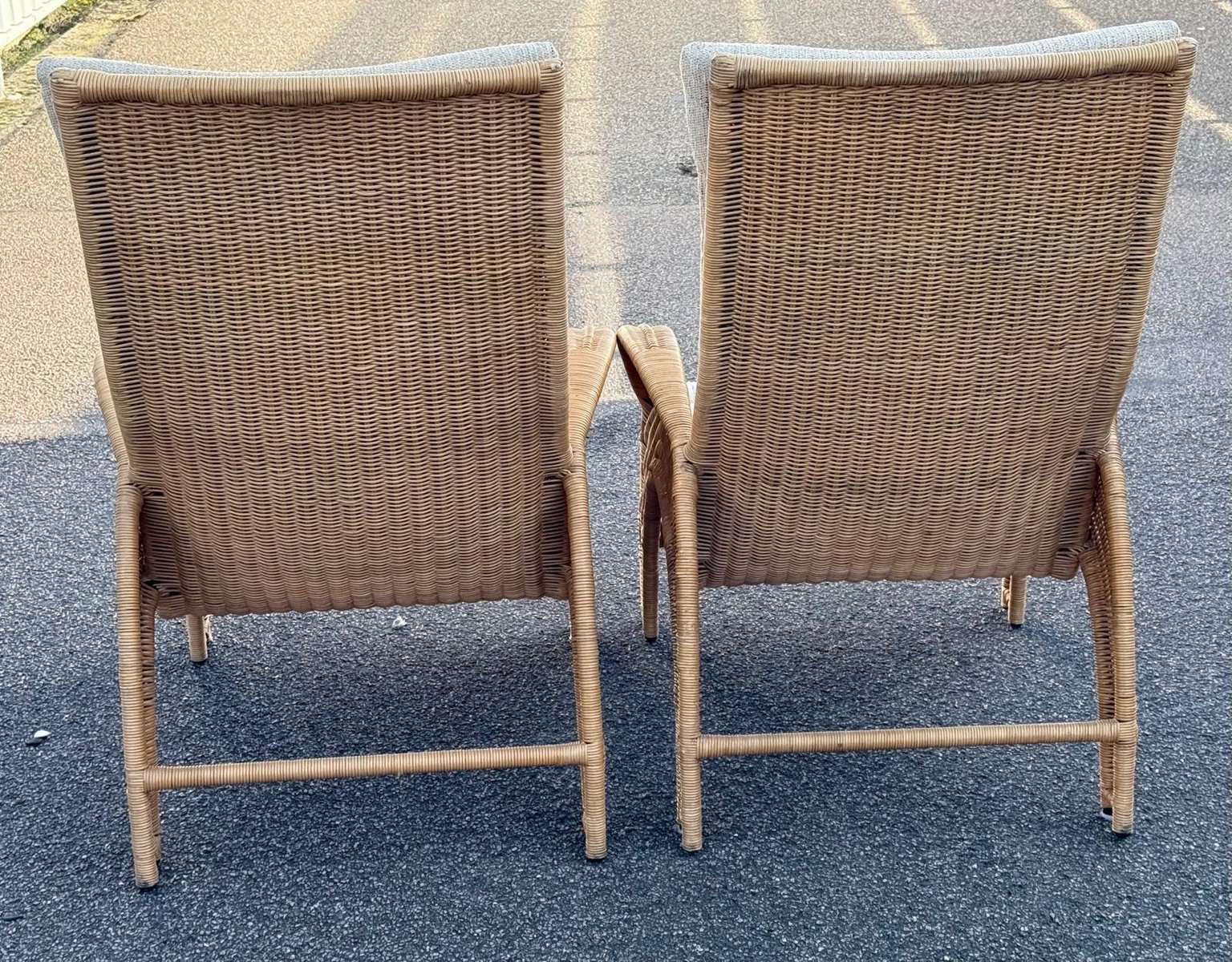 Set of Vintage Wicker Chairs for sale at Pamono