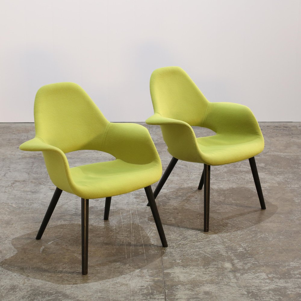 Organic Chairs attributed to Charles Eames & Eero Saarinen for Vitra ...