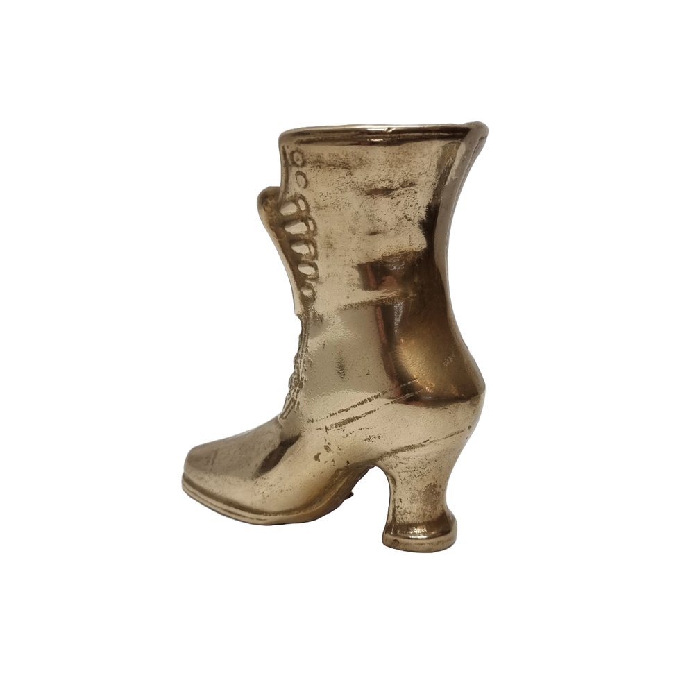 Vintage Brass Victorian Boot, 1970s for sale at Pamono