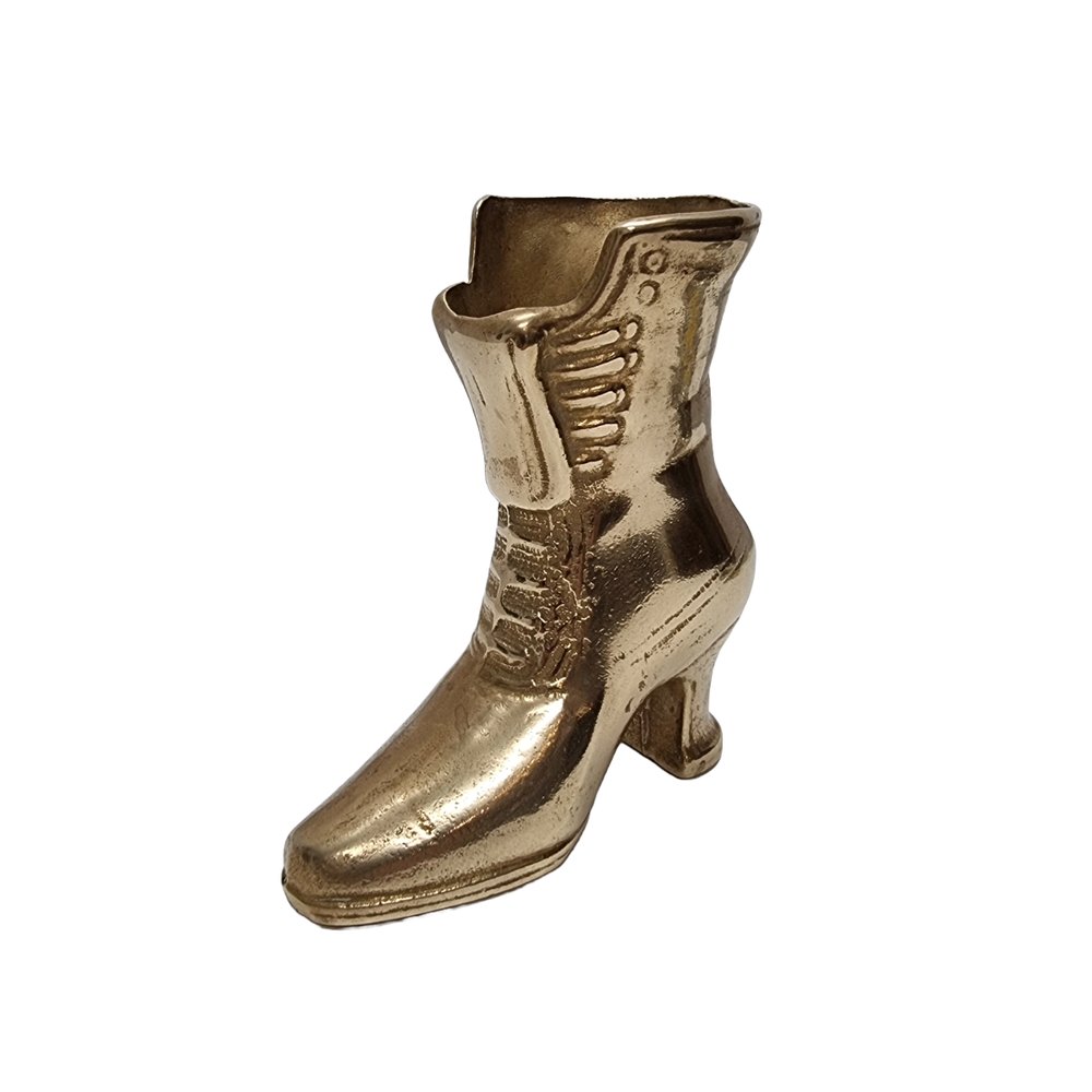 Vintage Brass Victorian Boot, 1970s for sale at Pamono