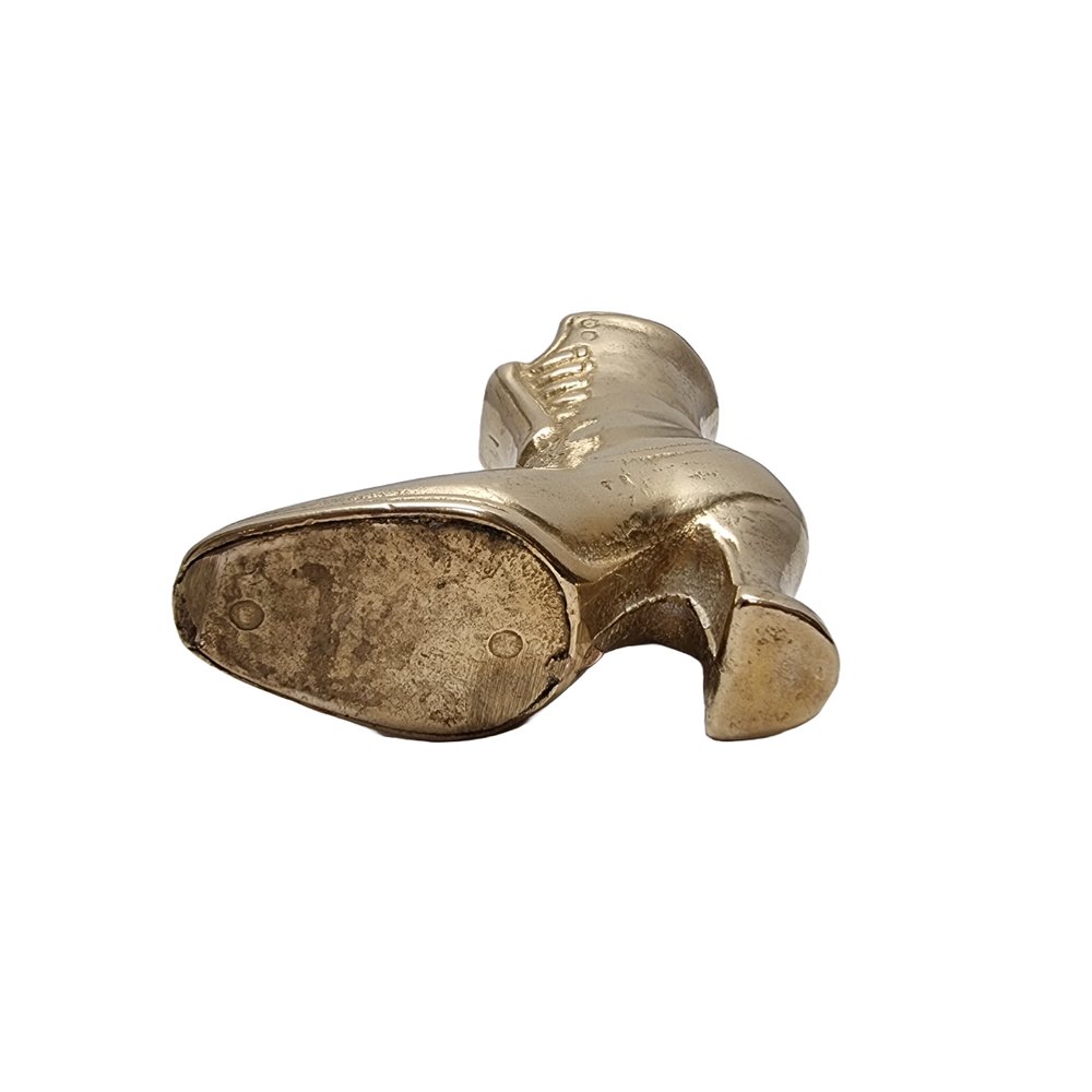 Vintage Brass Victorian Boot, 1970s for sale at Pamono
