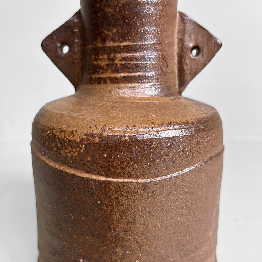 Vintage Japanese Bizen Yaki Ikebana Flower Vase, 1950s for sale at Pamono