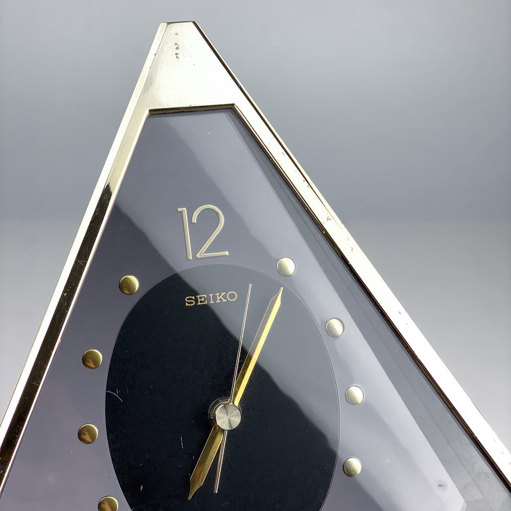 Triangular Mantle Clock from Seiko, 1990s for sale at Pamono