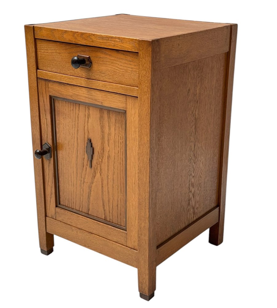 Art Deco Amsterdamse School Bedside Table, 1920s for sale at Pamono