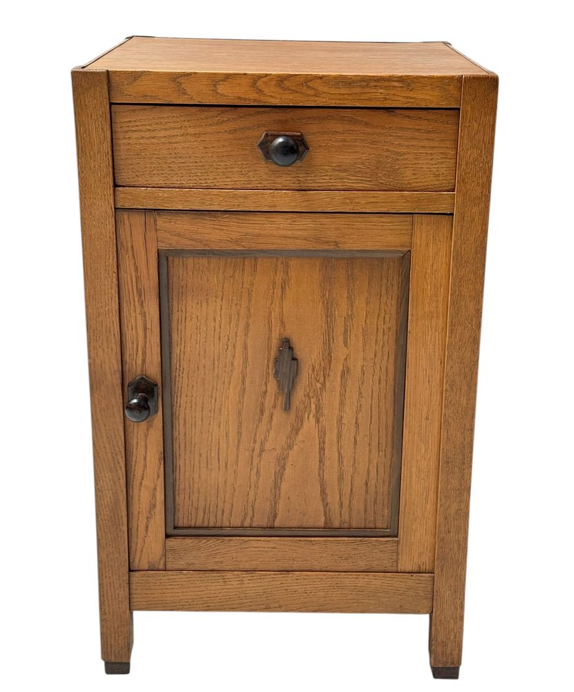 Art Deco Amsterdamse School Bedside Table, 1920s for sale at Pamono